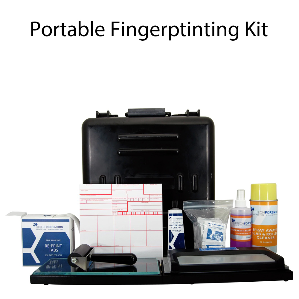 Glass Slab Pad Master Portable Fingerprinting Kit