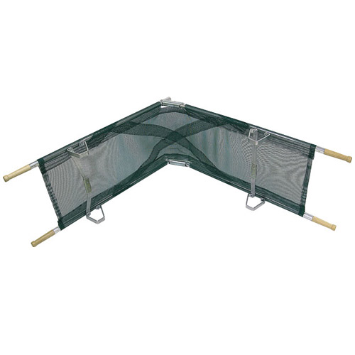 Junkin Easy-Fold Aluminum Pole Open Mesh Decon Stretcher