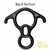 Kong Big 8 Tactical descender has a figure '8' design