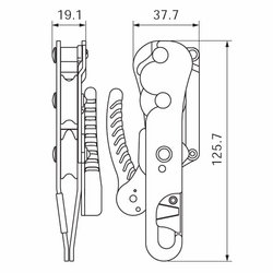 Kong Indy Evo Plus Alu Alloy Stainless Steel Descender