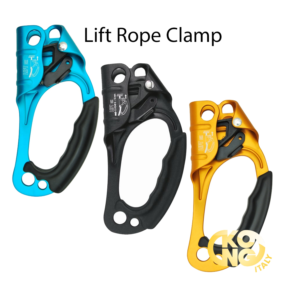 Kong Lift Rope Clamp is made of aluminum alloy