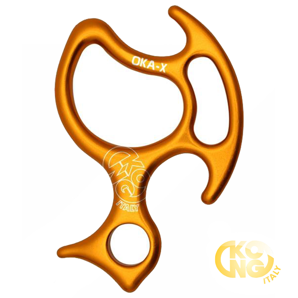 Reliable Kong Oka-X Service Descender for Safe Climbing