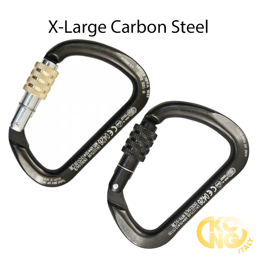 Kong X-Large C Steel Screw Sleeve carabiner