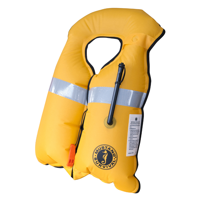The Mustang Survival MD3188 Hydrostatic Inflatable Work Life Vest with ...