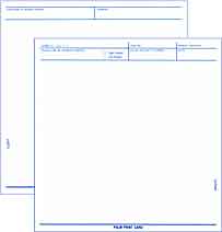 Palmprint cards are 8" x 8" in size standard in the industry