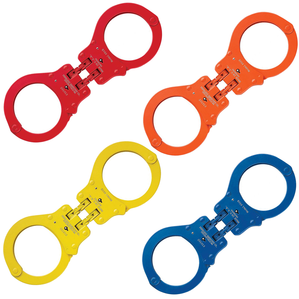 Peerless 850C Colored Hinged Handcuff are designed to provide added ...
