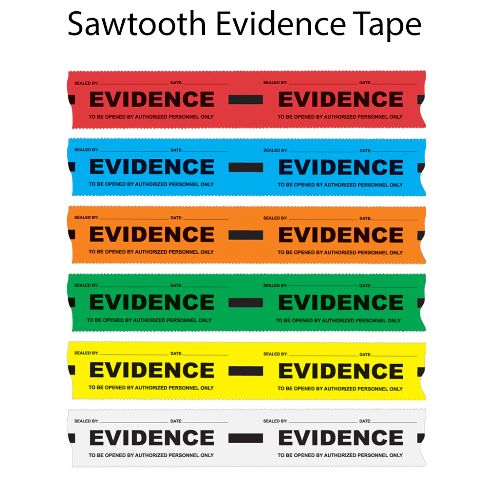 Sawtooth Evidence Tape with strong adhesive and tamper