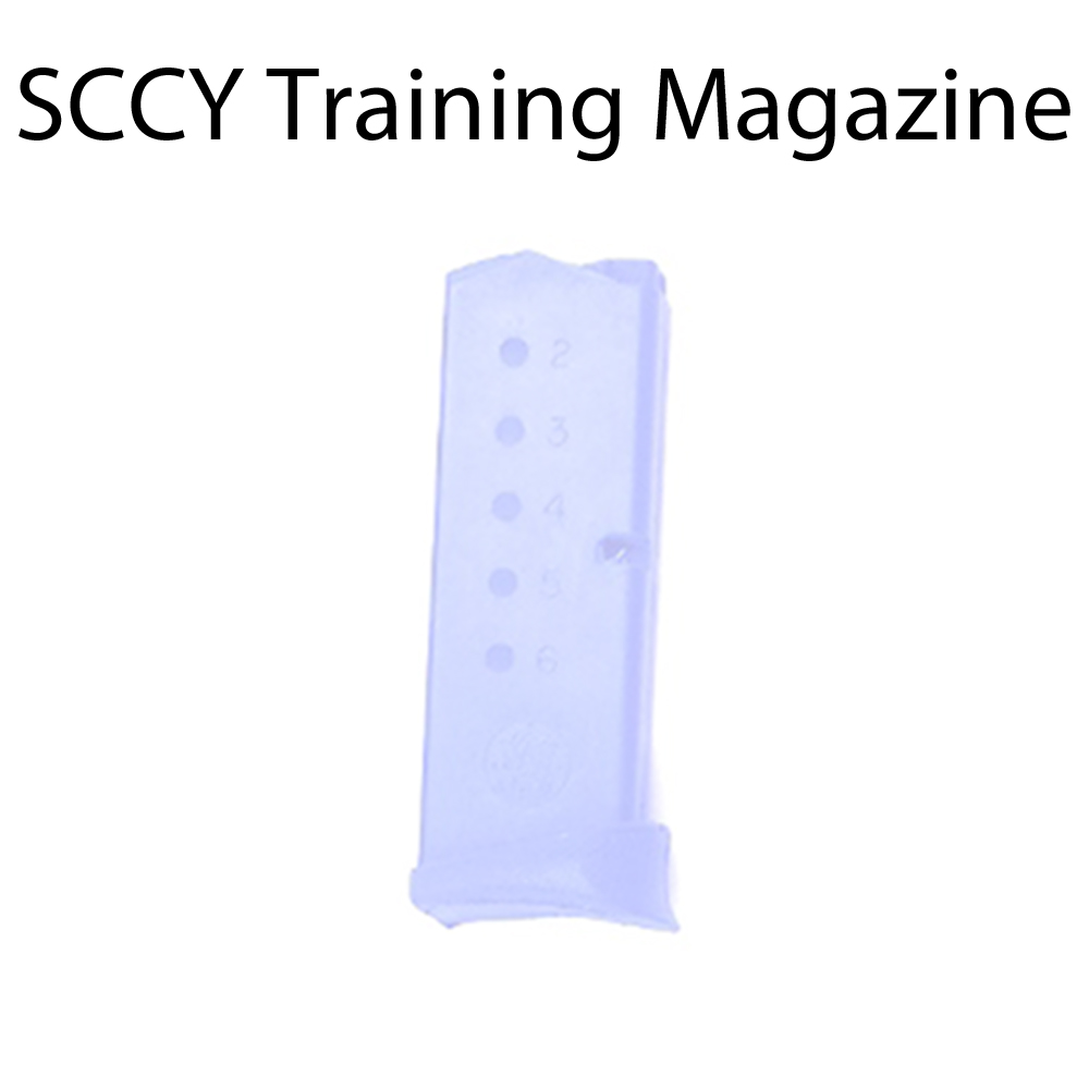 SCCY Blue Training Gun Magazine is a detailed