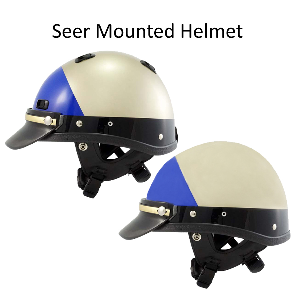 Seer Mounted Helmet with Snap-on Visor has a lightweight advanced ...