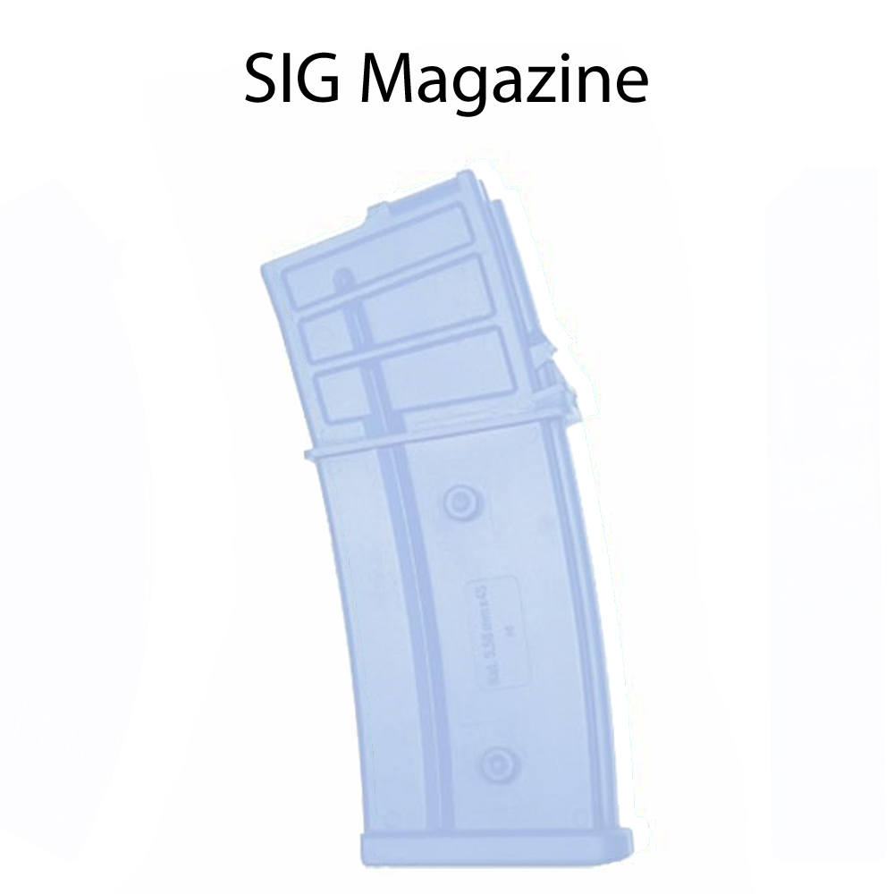 Blue Training Long Gun Magazines feature detailed