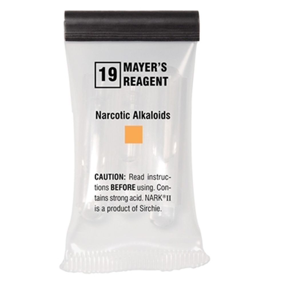NARK II Mayers Reagent Test for Narcotic Alkaloids Substance