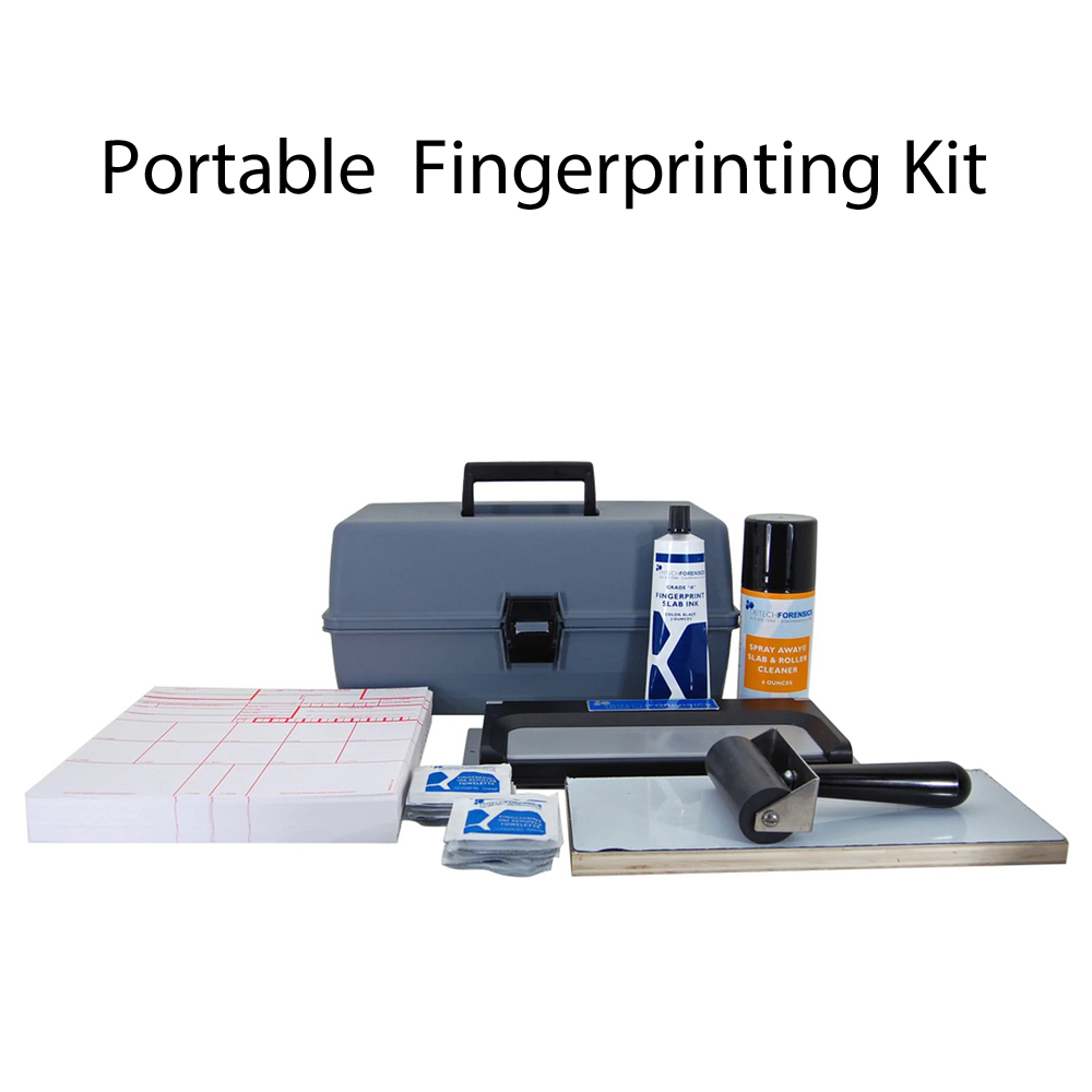 Stainless Steel Slab Basic Portable Fingerprinting Kit