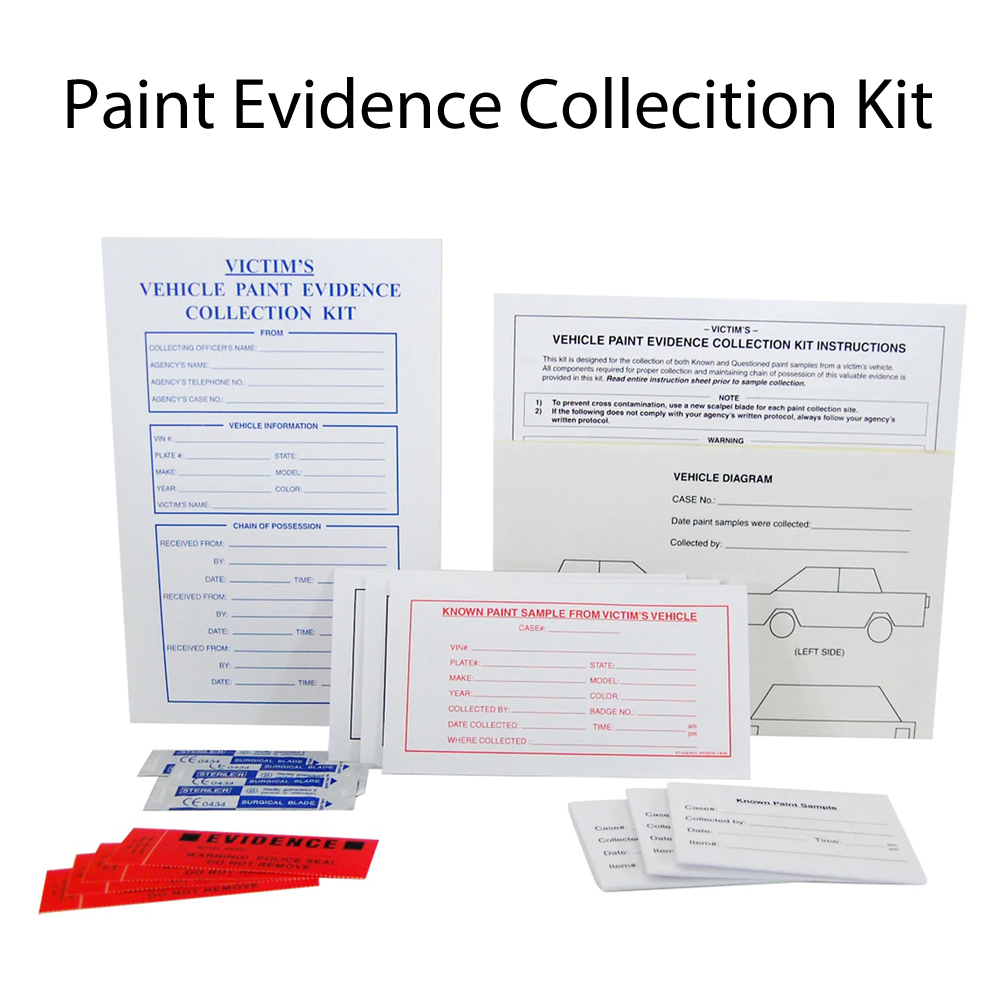 Suspect's Vehicle Paint Evidence Collection Kits