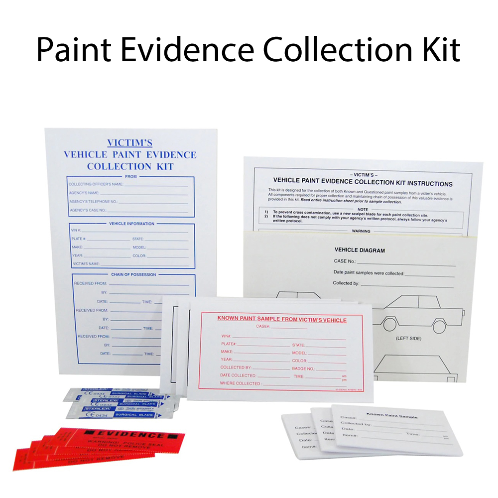 Victim's Vehicle Paint Evidence Collection Kits