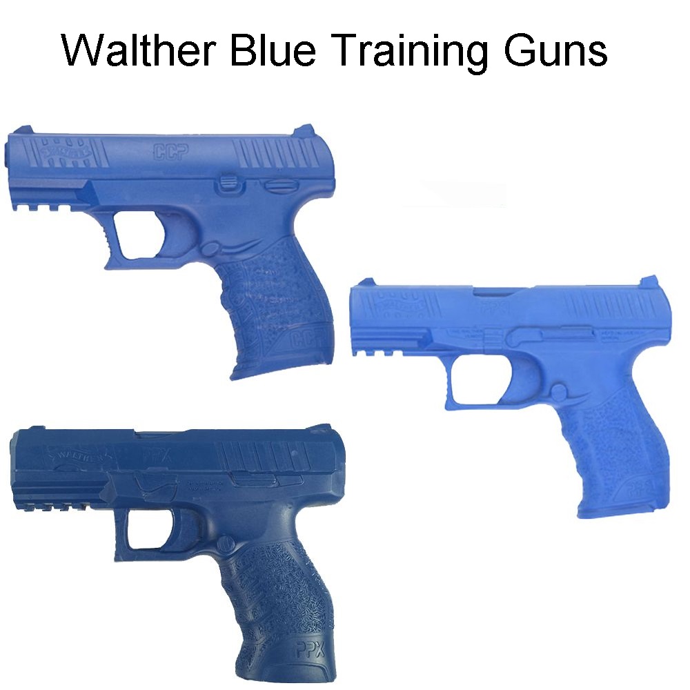Walther Blue Training Guns Solid molded with no moving