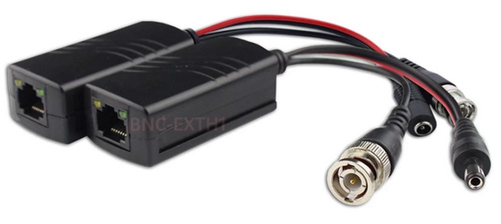 1-Channel HD Video + Power Balun For HD-SDI TVI CVI AHD CCTV Camera DVR ...