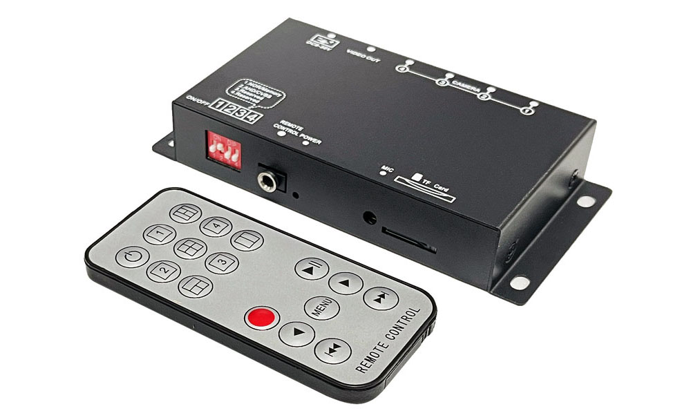 4-Channel Multi-Viewing DVR With IR Remote For AHD CVI TVI CVBS Cameras