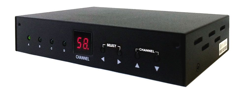 4-Input Composite Video Audio To RF Coax TV Modulator