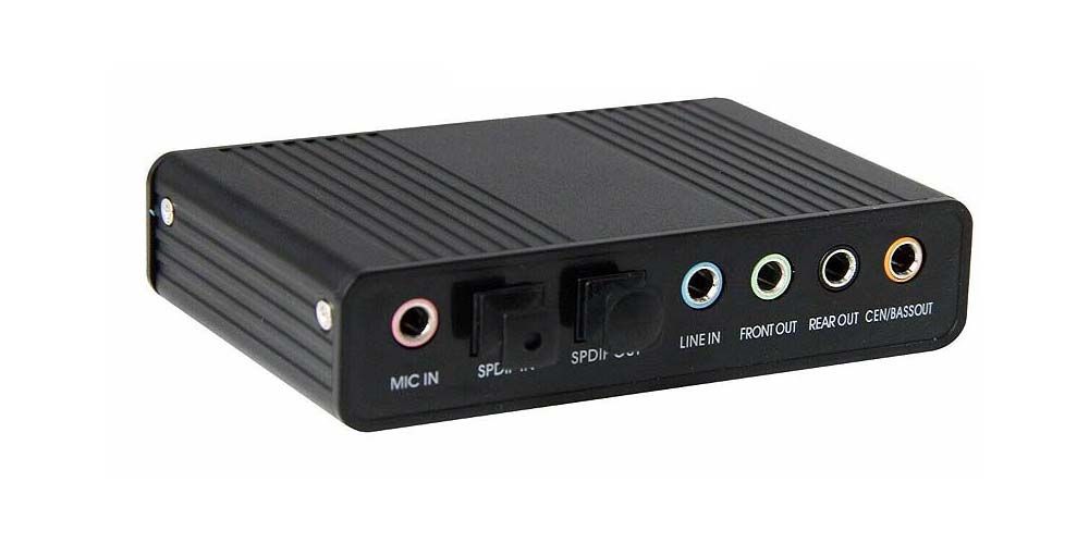 USB Multi-Channel Sound Converter With 5.1 Channel Surround