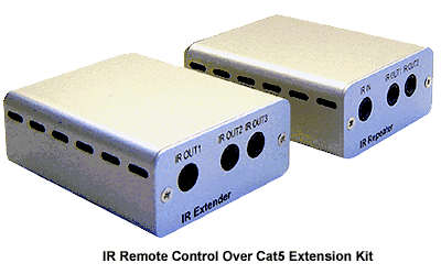 Deluxe IR Remote Over Cat5 Cat6 Extender Repeater For 10 Devices