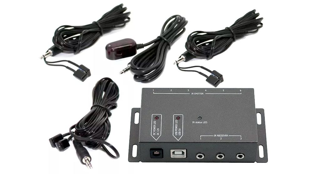 Premium 1 In 6 Out IR Remote Extender Repeater Distributor Kit