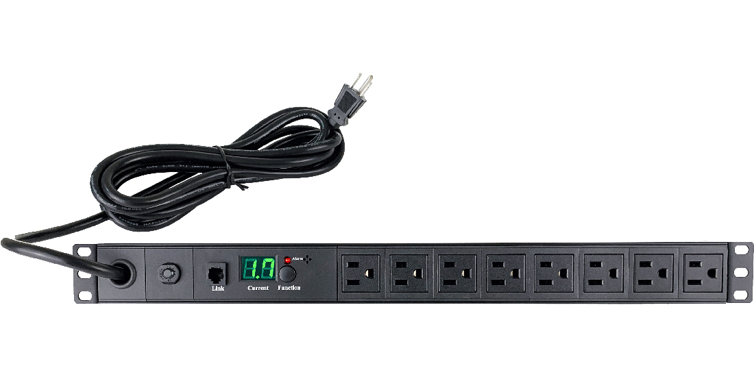 Smart 8-Port Metered Power Strip W/ Current Monitoring 1U Rack