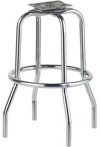 1-Ring Chrome Bar Stool Frame