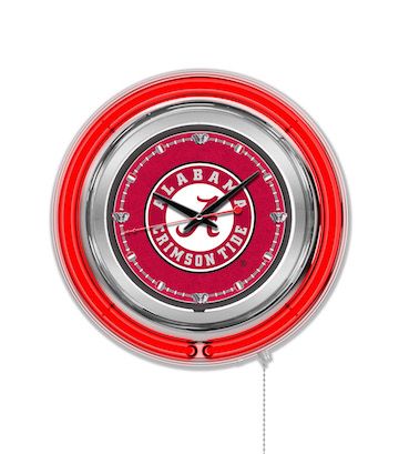 Alabama Neon Clock 15"