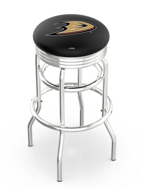 Anaheim Ducks Logo Diner Bar Stool