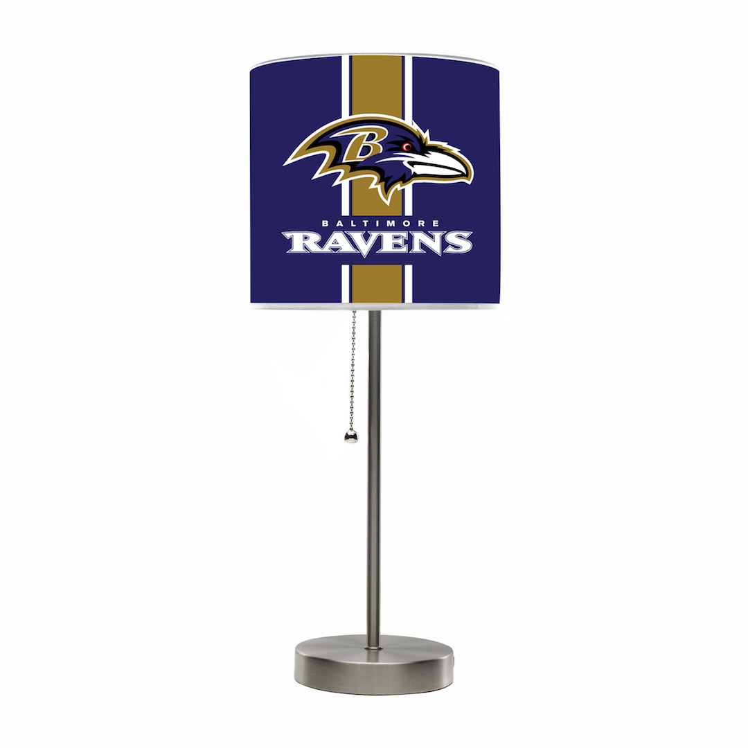 Baltimore Ravens Chrome Table Lamp