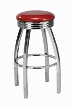 Bowed Leg Bar Stool
