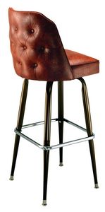 Buttoned Bucket Bar Stool