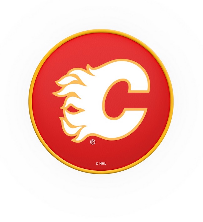 Calgary Flames Cushion Bar Stool