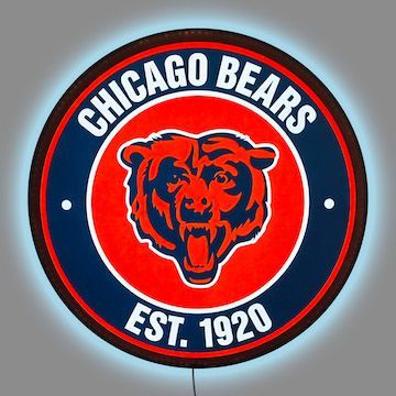 Chicago Bears Established LED Lighted Sign