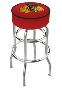 Chicago Blackhawks Logo Cushion Bar Stool
