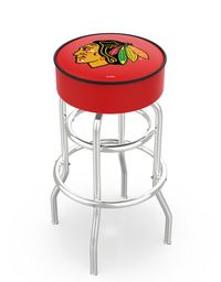 Chicago Blackhawks Logo Cushion Bar Stool
