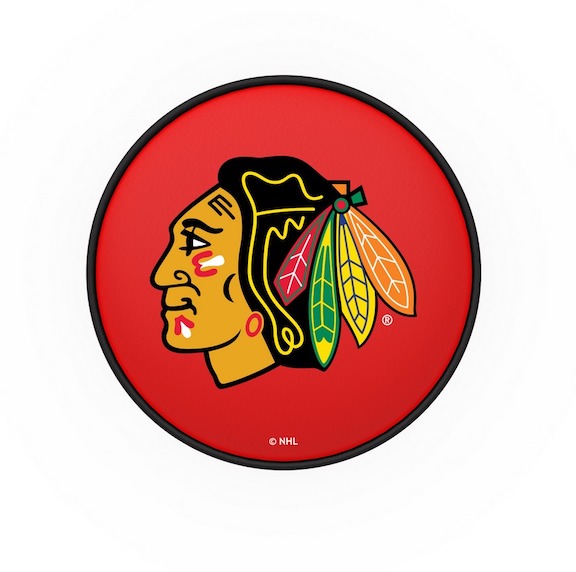 Chicago Blackhawks Logo Cushion Bar Stool