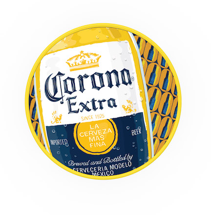 Corona Label Swivel Stool