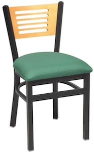 Cut-Out 5 Slat Back Chair