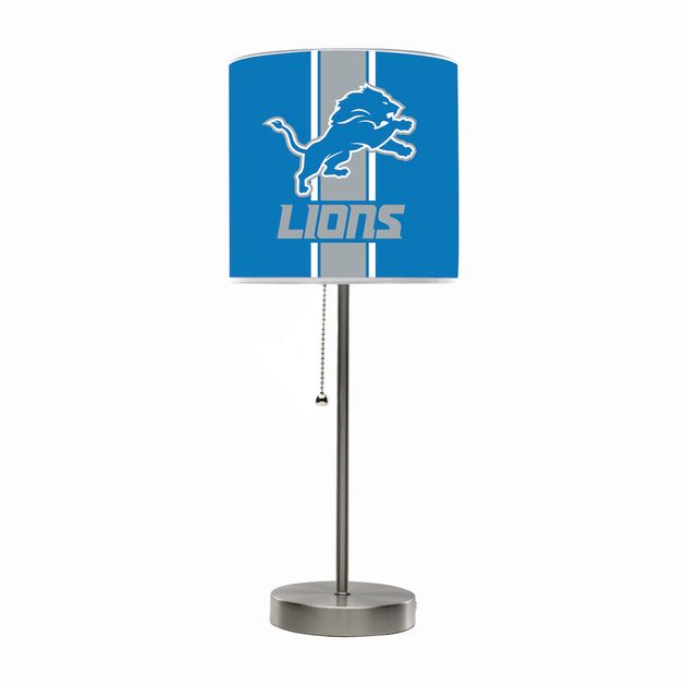 Detroit Lions Chrome Table Lamp