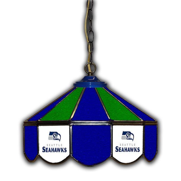 Seattle Seahawks 14" Stained Glass Pub Light