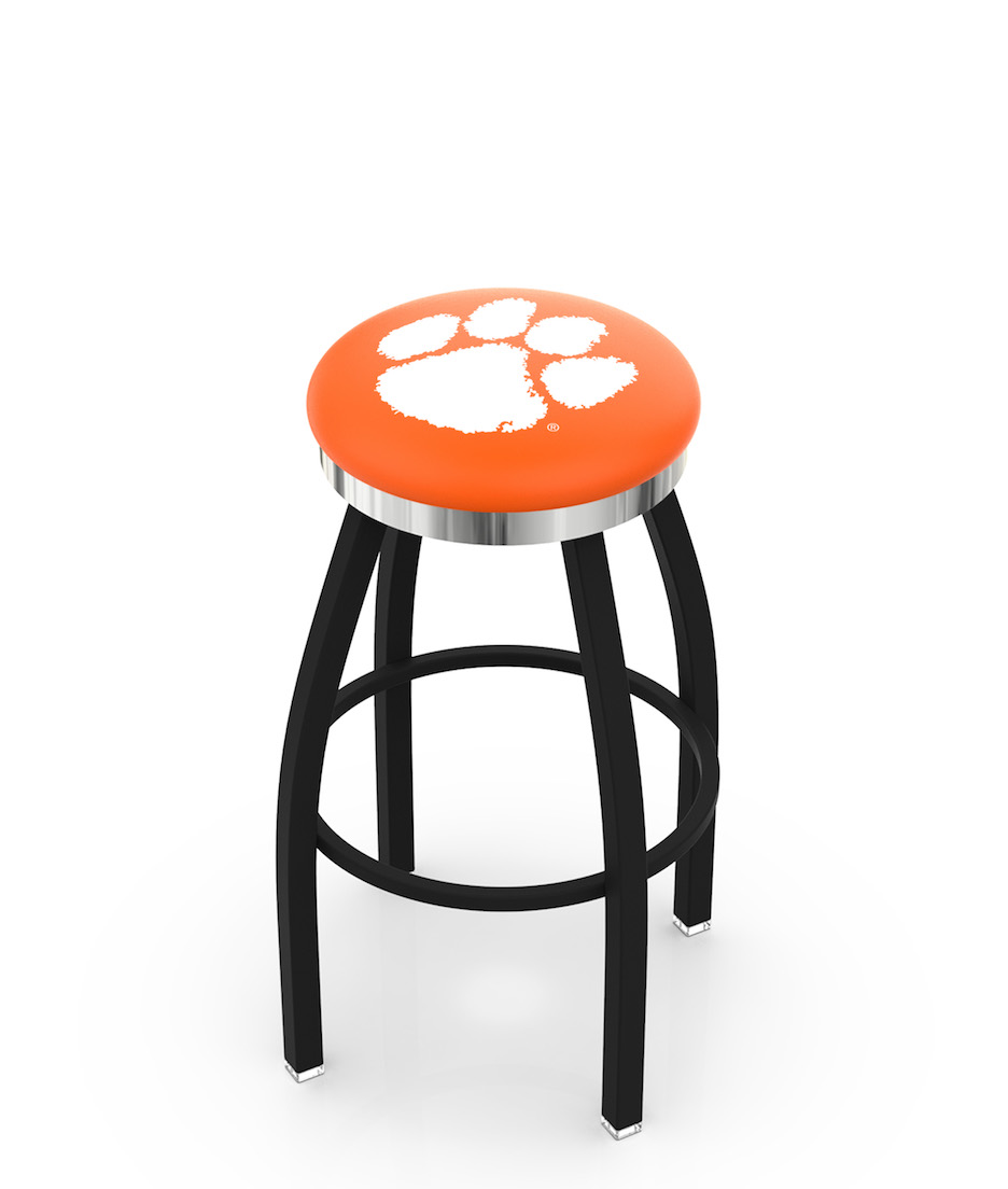 Clemson Chrome Ring Swivel Stool