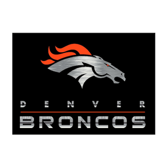 Denver Broncos Chrome Rug