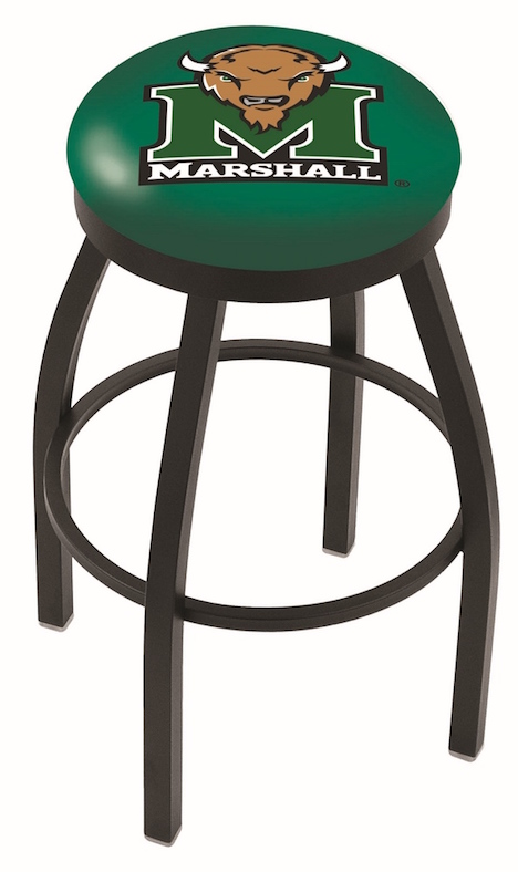 Marshall Black Ring Swivel Stool
