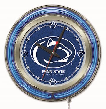 Penn State Neon Clock 15"