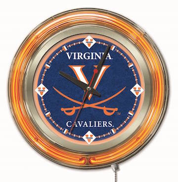 Virginia Neon Clock 19"