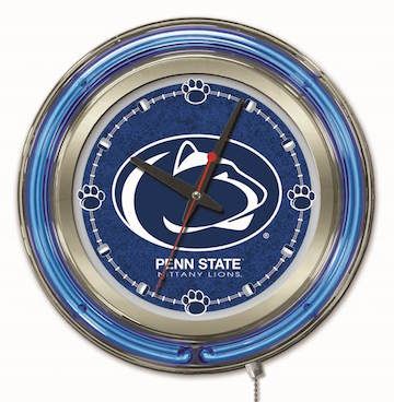 Penn State Neon Clock 15"