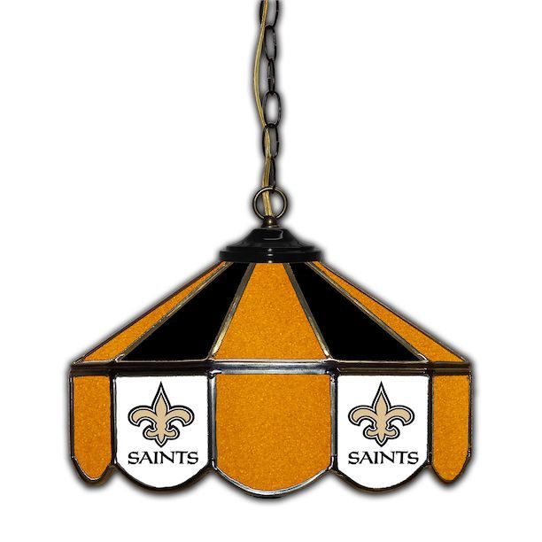 New Orleans Saints 14" Glass Pub Light