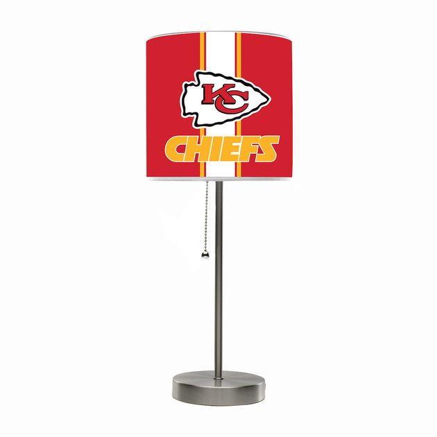 Kansas City Chiefs Chrome Table Lamp