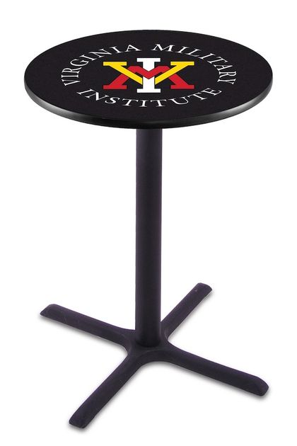 Virginia Military Original Pub Table with Cross Base